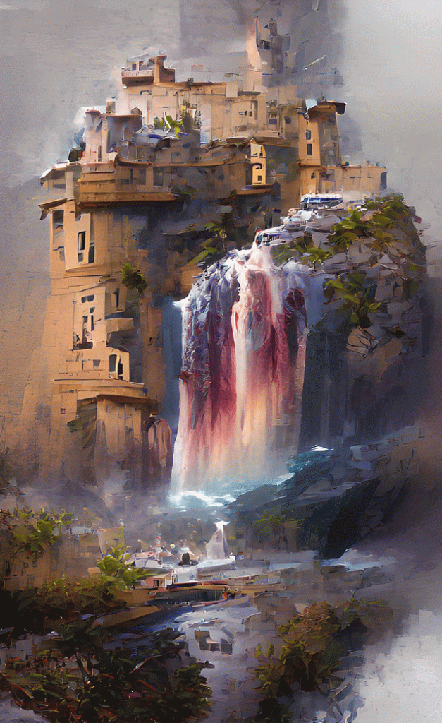 waterfall-castle - Jennibeemine